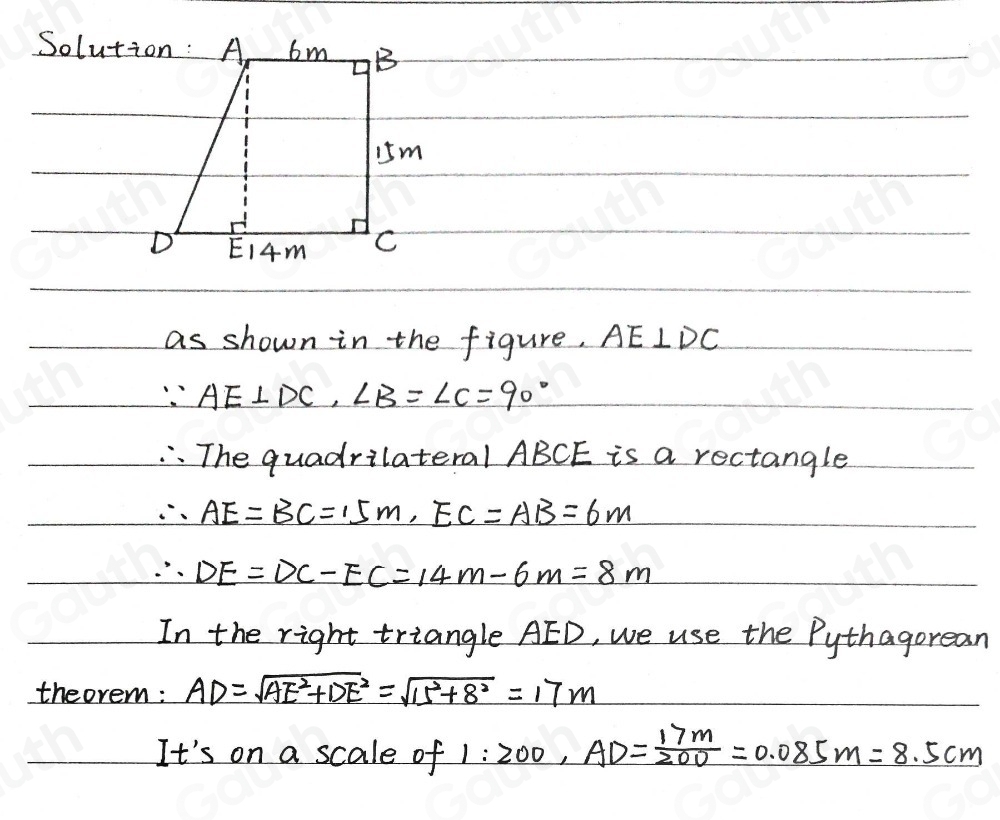 Selesai:Rajah di bawah menunjukkan trapezium ABCD. The diagram below ...