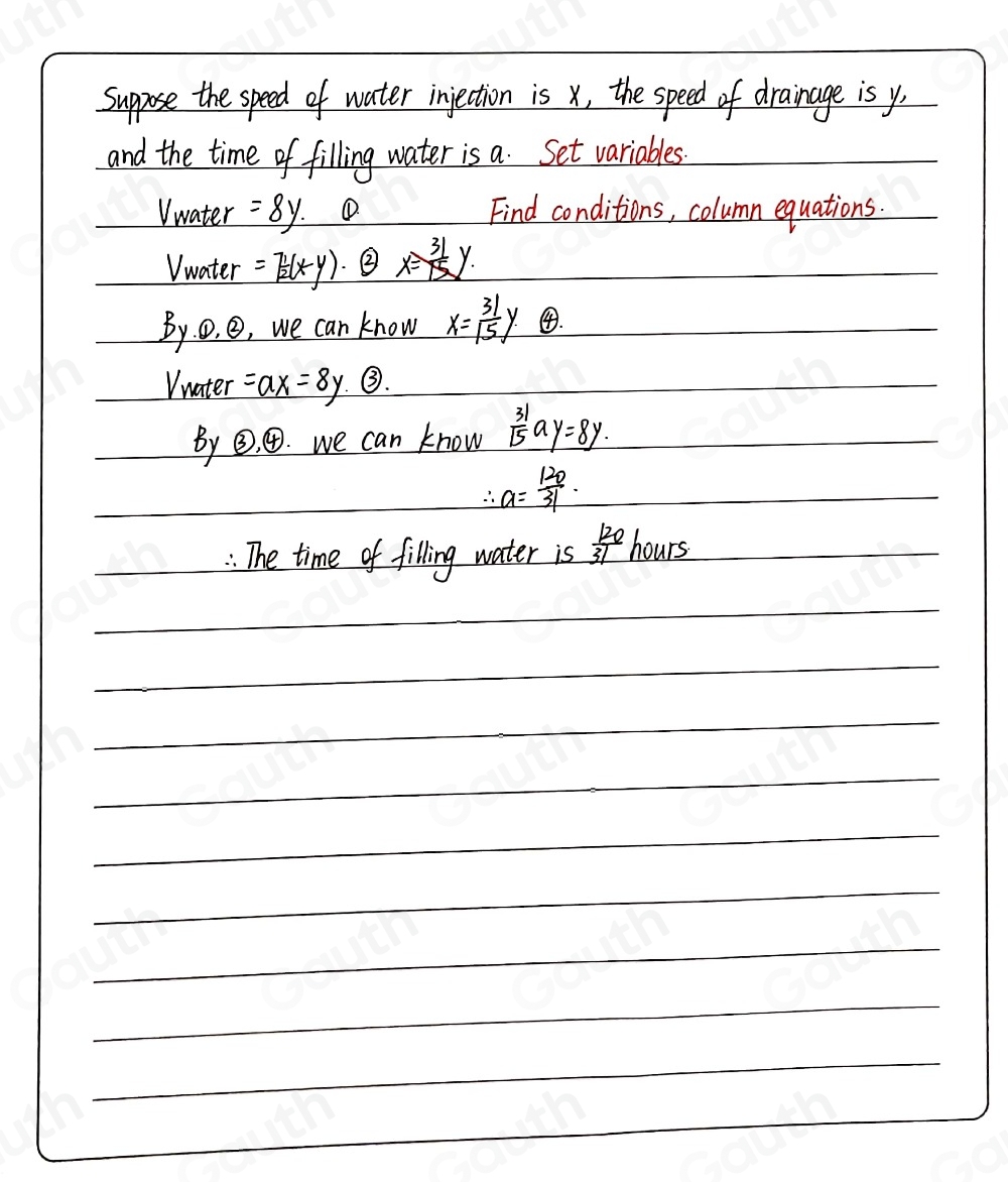 Solved: A swimming pool is filled through its inlet pipe and then ...