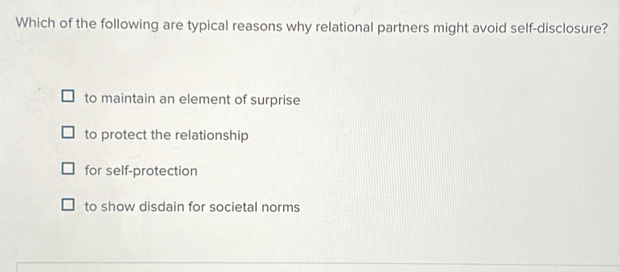 Solved: Which of the following are typical reasons why relational ...