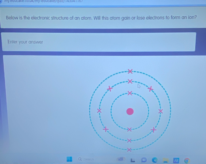 Solved: Below is the electronic structure of an atom. Will this atom ...