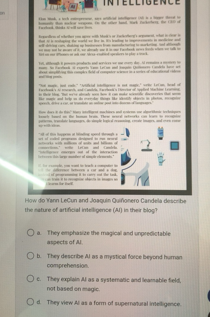 Selesai:INTELLIGENCE AI on Elon Musk, a tech entrepreneur, says ...