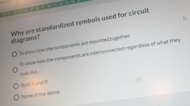 Solved: ntrody 10 1 12 13 14 Why are standardized symbols used for ...