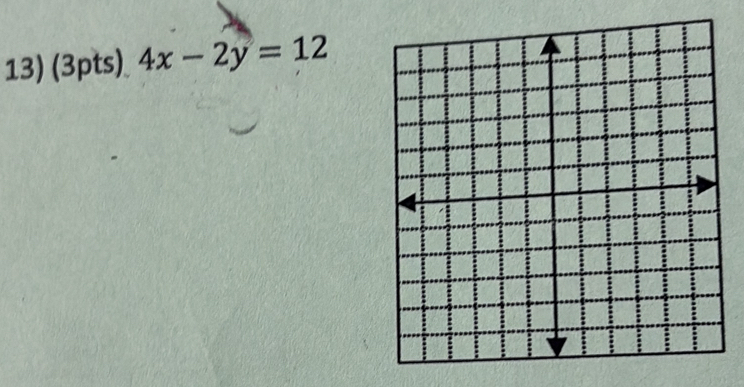 Solved: 4x-2y=12 [Math]