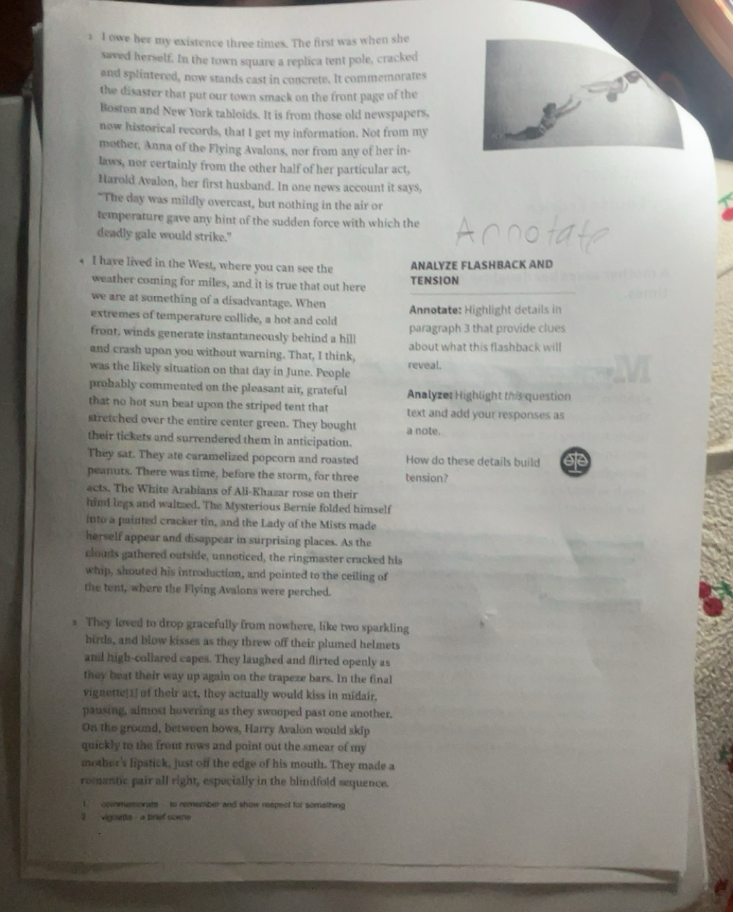 Solved: owe her my existence three times. The first was when she saved ...