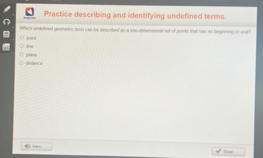 Solved: Resignamant Practice describing and identifying undefined terms ...