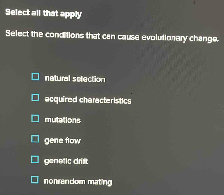 Solved: Select all that apply Select the conditions that can cause ...