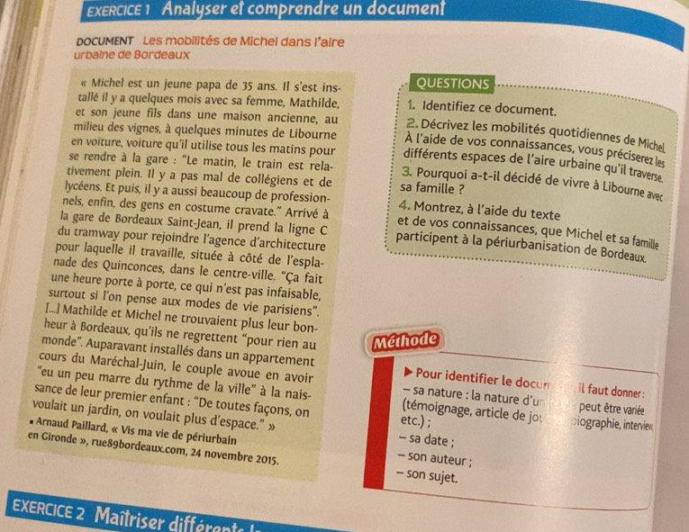 Résolu :Analyser et comprendre un document DOCUMENT Les mobilités de ...