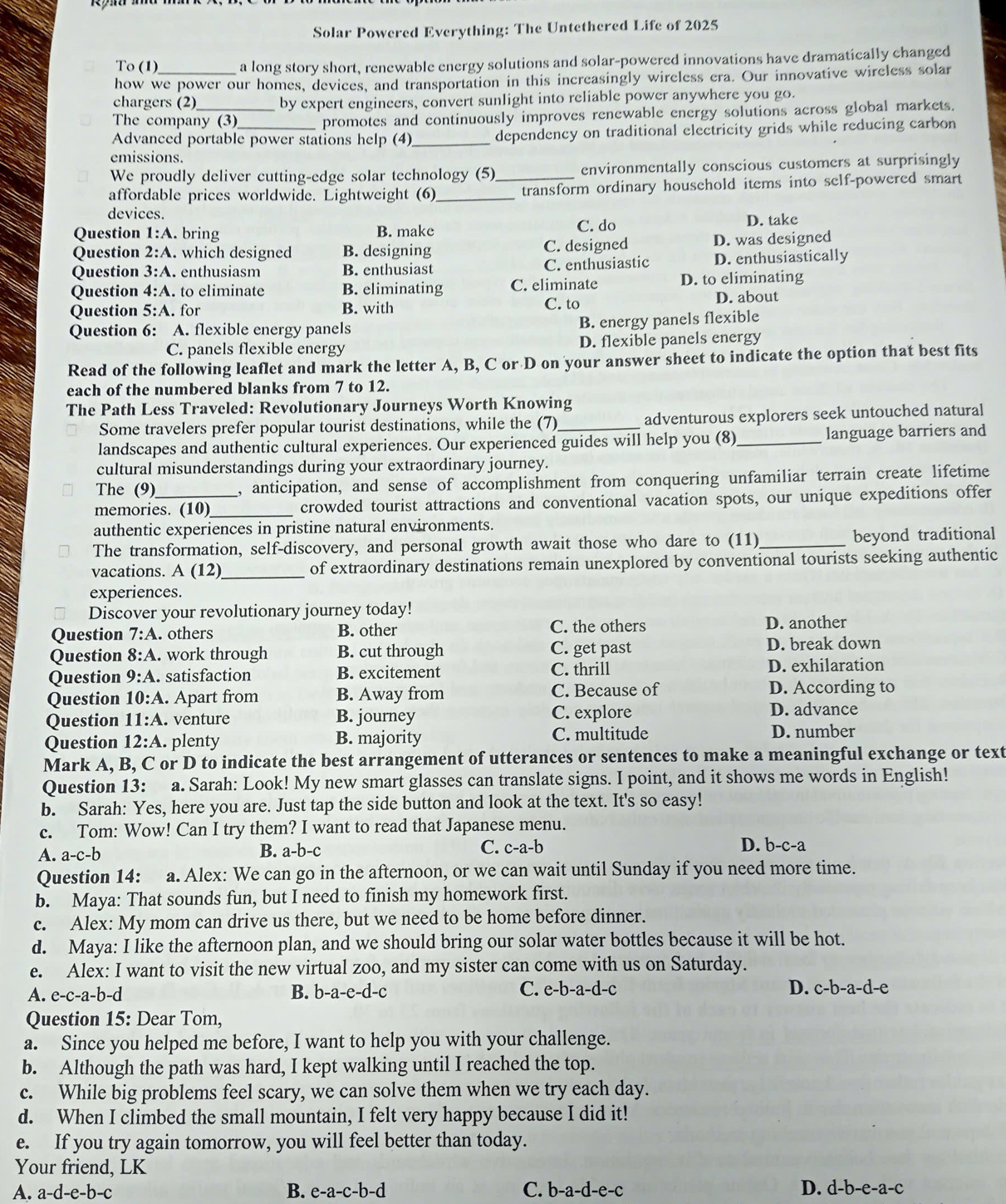 Giải quyết:Solar Powered Everything: The Untethered Life of 2025 To (1 ...