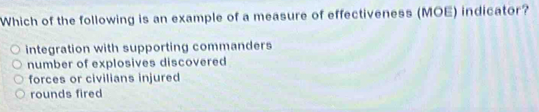 Solved: Which of the following is an example of a measure of ...