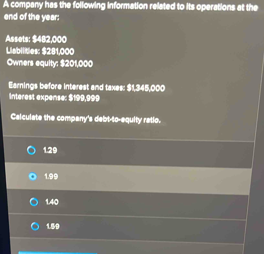 Solved: A company has the following information related to its ...