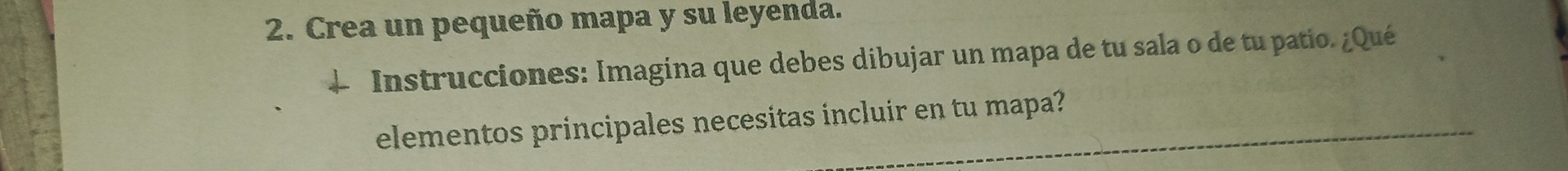 Resuelto:Crea un pequeño mapa y su leyenda. Instrucciones: Imagina que debes dibujar un mapa de tu