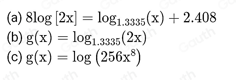 Solved: Using logarithm properties there are multiple ways of ...