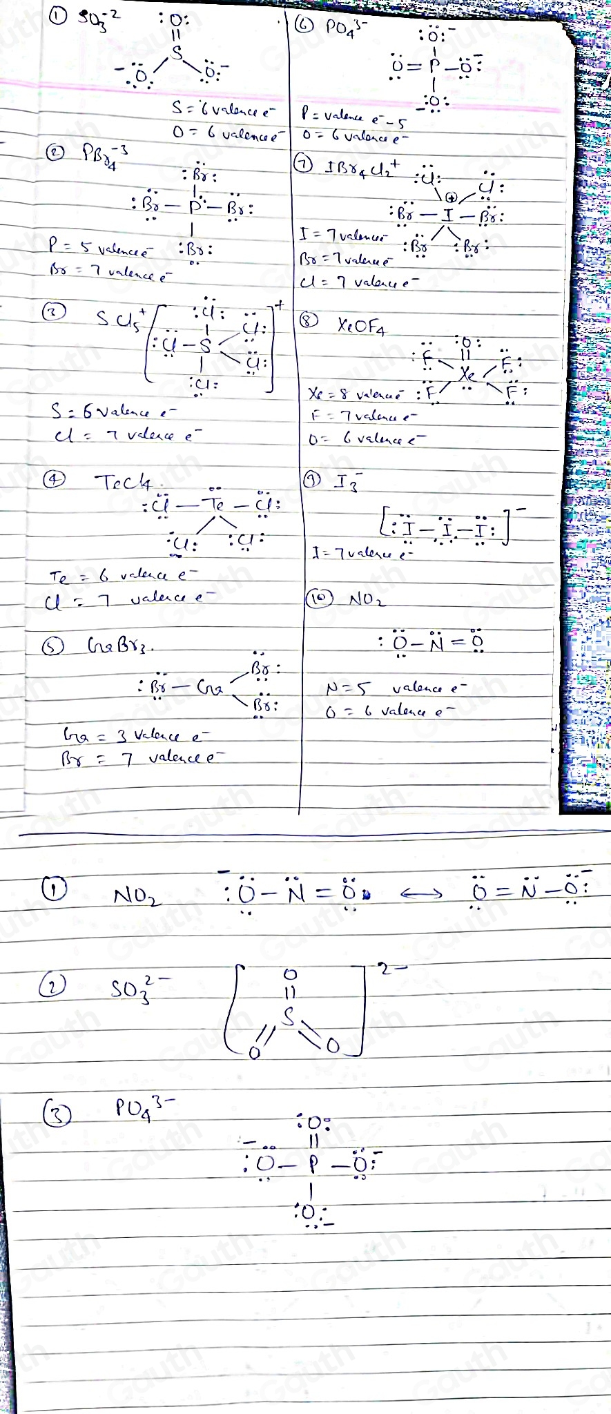 Solved: Calculate total valence electrons under formula. Draw the best ...