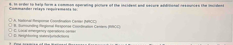Solved: In order to help form a common operating picture of the ...