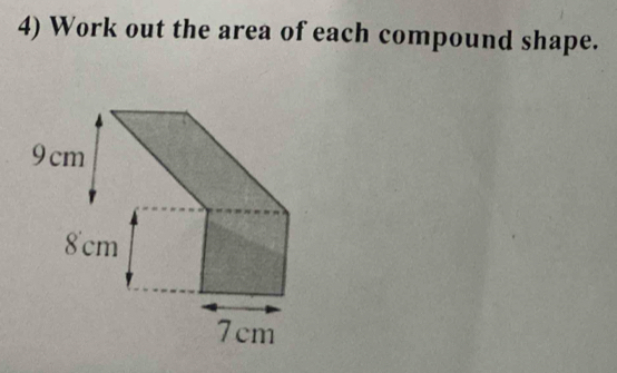 Solved: Work out the area of each compound shape. [Math]