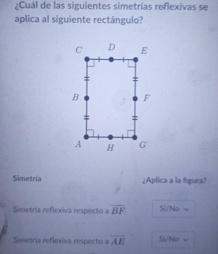 Resuelto:¿Cuál de las siguientes simetrías reflexivas se aplica al ...