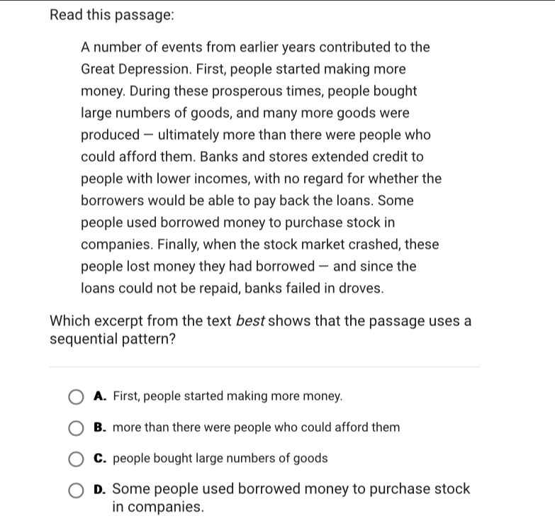Solved: Read this passage: A number of events from earlier years ...