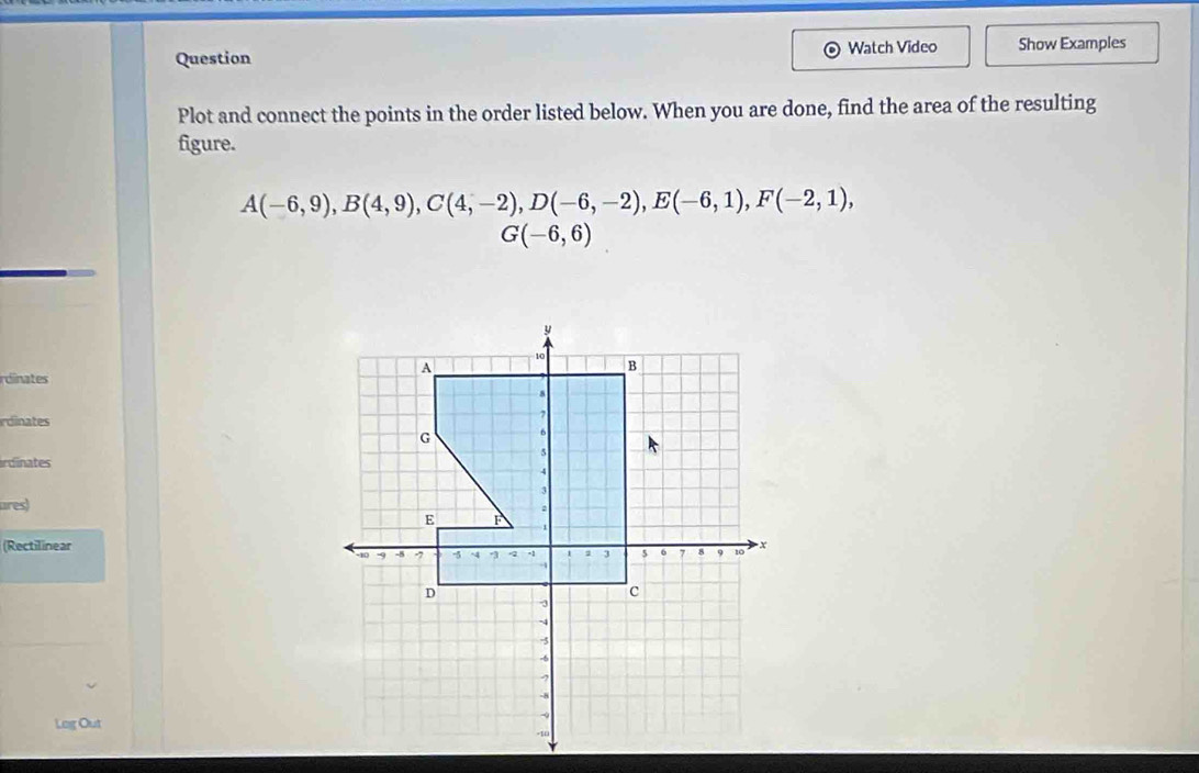 Solved: Watch Video Question Show Examples Plot and connect the points ...