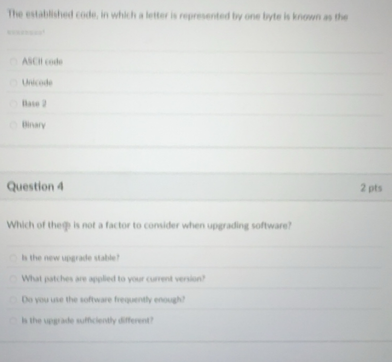 Solved: The established code, in which a letter is represented by one ...