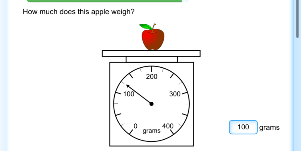 Solved: How much does this apple weigh? 100 grams [Chemistry]