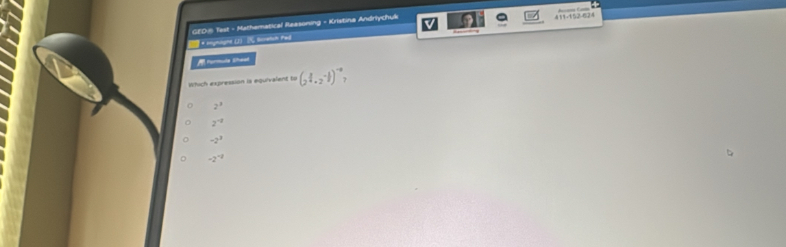 Solved: Accsa Ca GED® Test - Mathematical Reasoning - Kristina ...