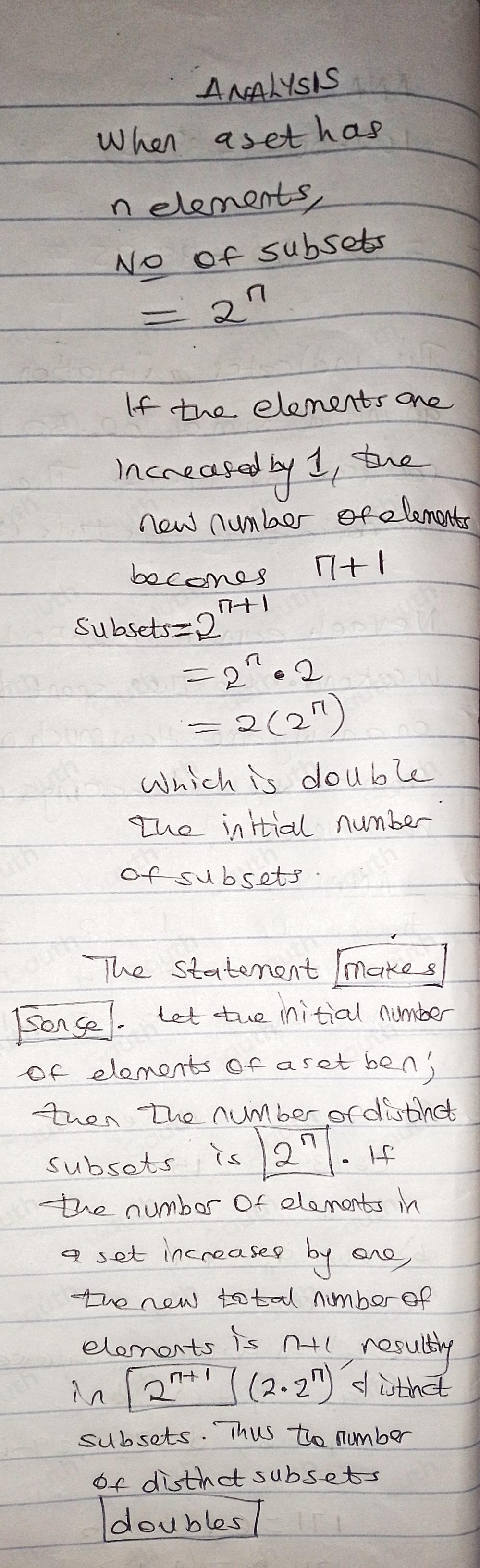 Solved: Determine whether the following statement makes sense or does ...