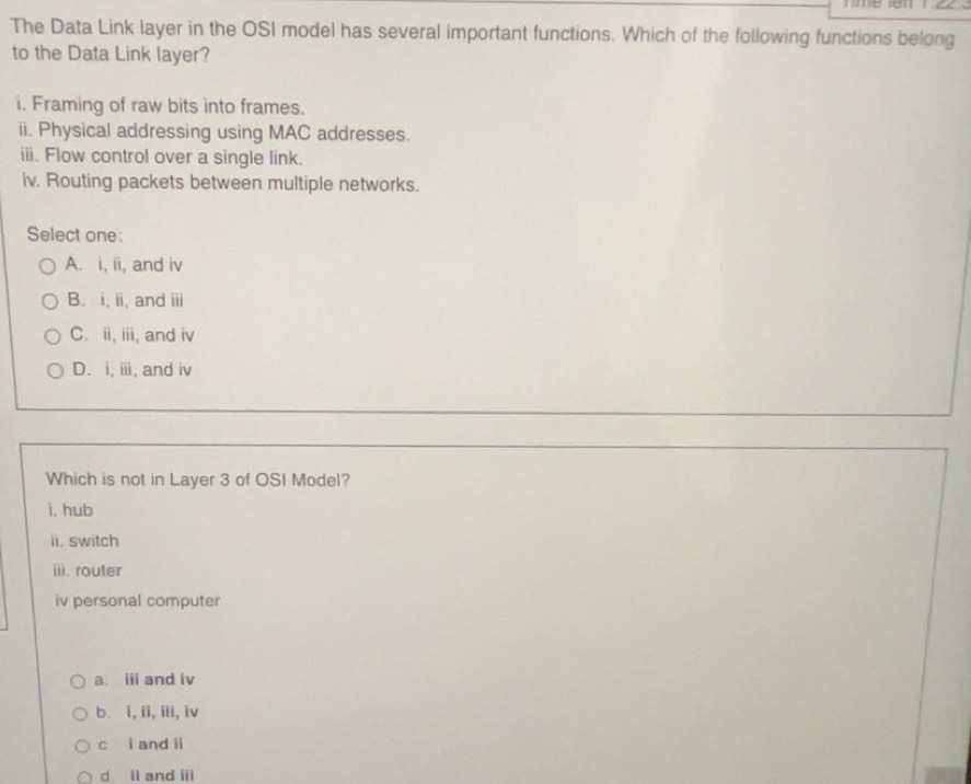 Selesai:The Data Link layer in the OSI model has several important ...