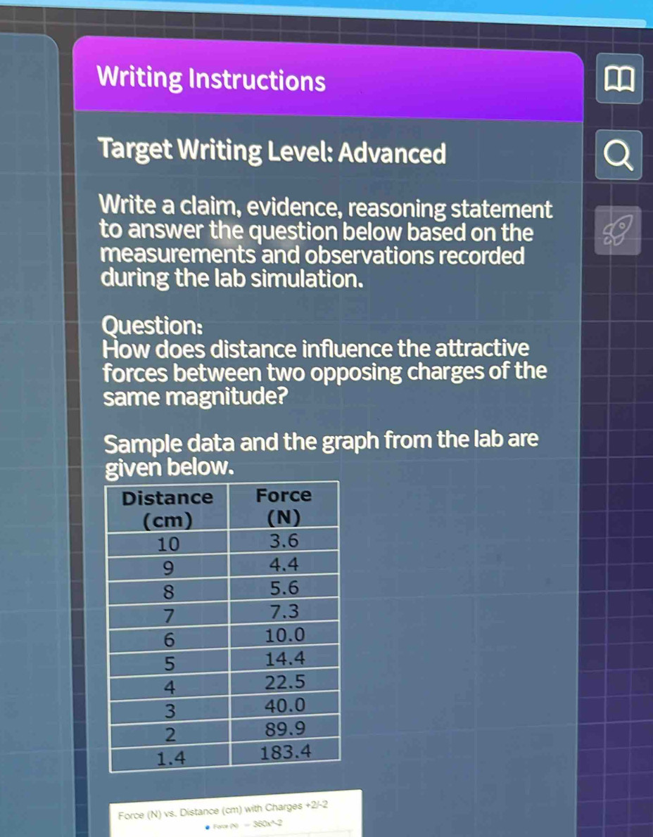 Giải quyết:Writing Instructions Target Writing Level: Advanced Write a ...