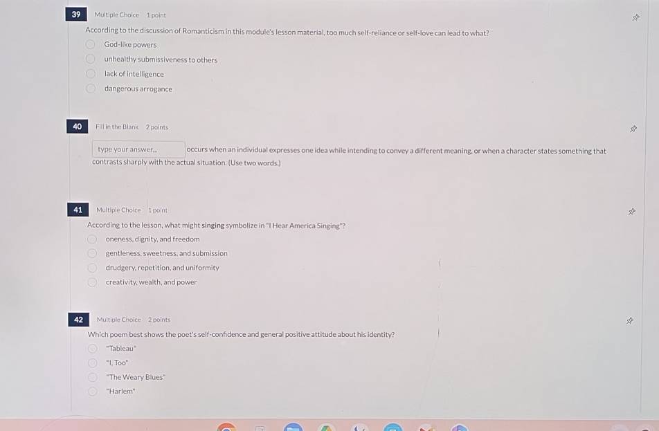 Solved: According to the discussion of Romanticism in this module's ...