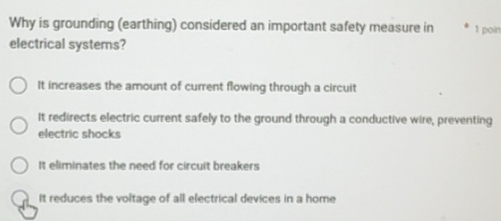 Solved: Why is grounding (earthing) considered an important safety ...