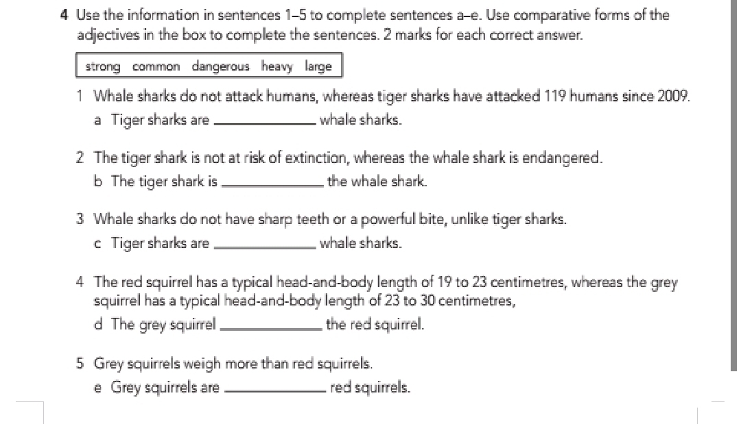 Giải quyết:Use the information in sentences 1-5 to complete sentences a ...