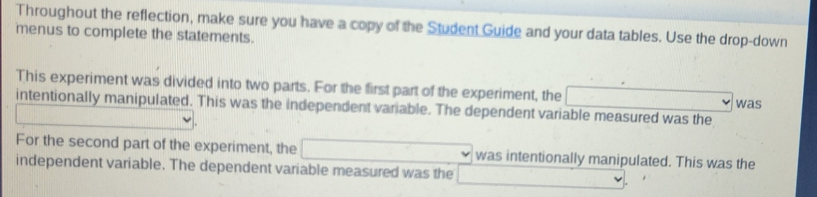 Solved: Throughout the reflection, make sure you have a copy of the ...