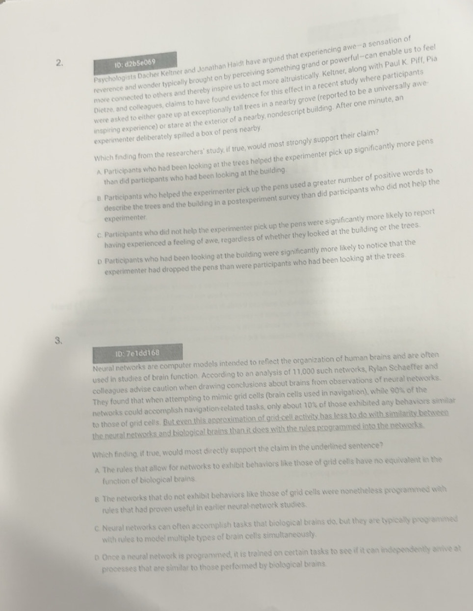 Solved: Psychologists Dacher Keltner and Jonathan Haidt have argued ...
