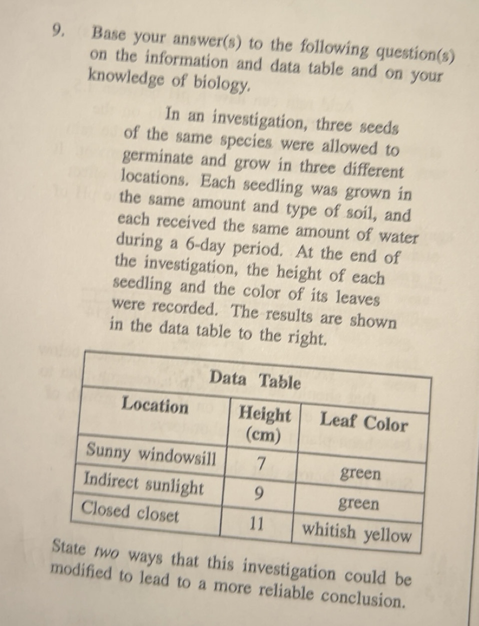 Solved: Base your answer(s) to the following question(s) on the ...