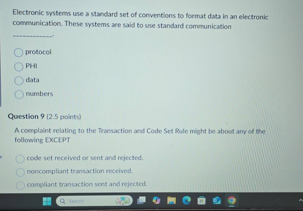 Solved: Electronic systems use a standard set of conventions to format ...