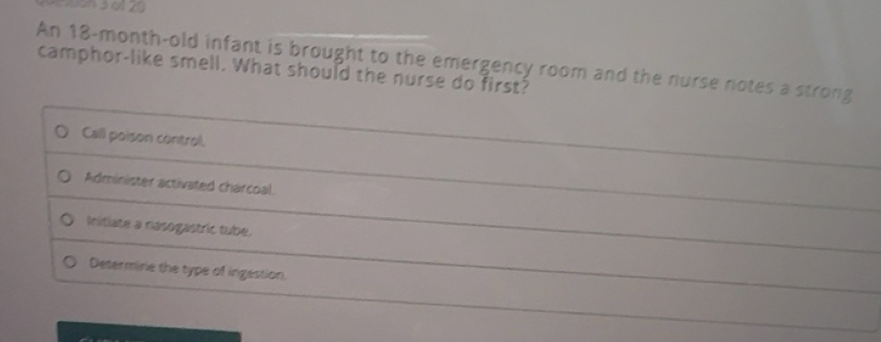 Solved: An 18-month-old infant is brought to the emergency room and the ...