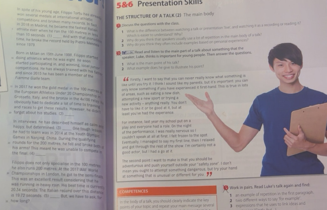 Risolto:5&6 Presentation Skills In spite of his young age, Filippo ...