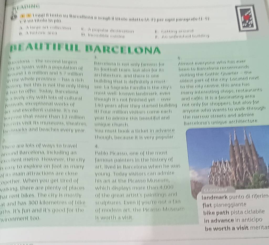 Risolto:READIN * a e Leggl il testo su Harcallona a zeegil iI titolo ...