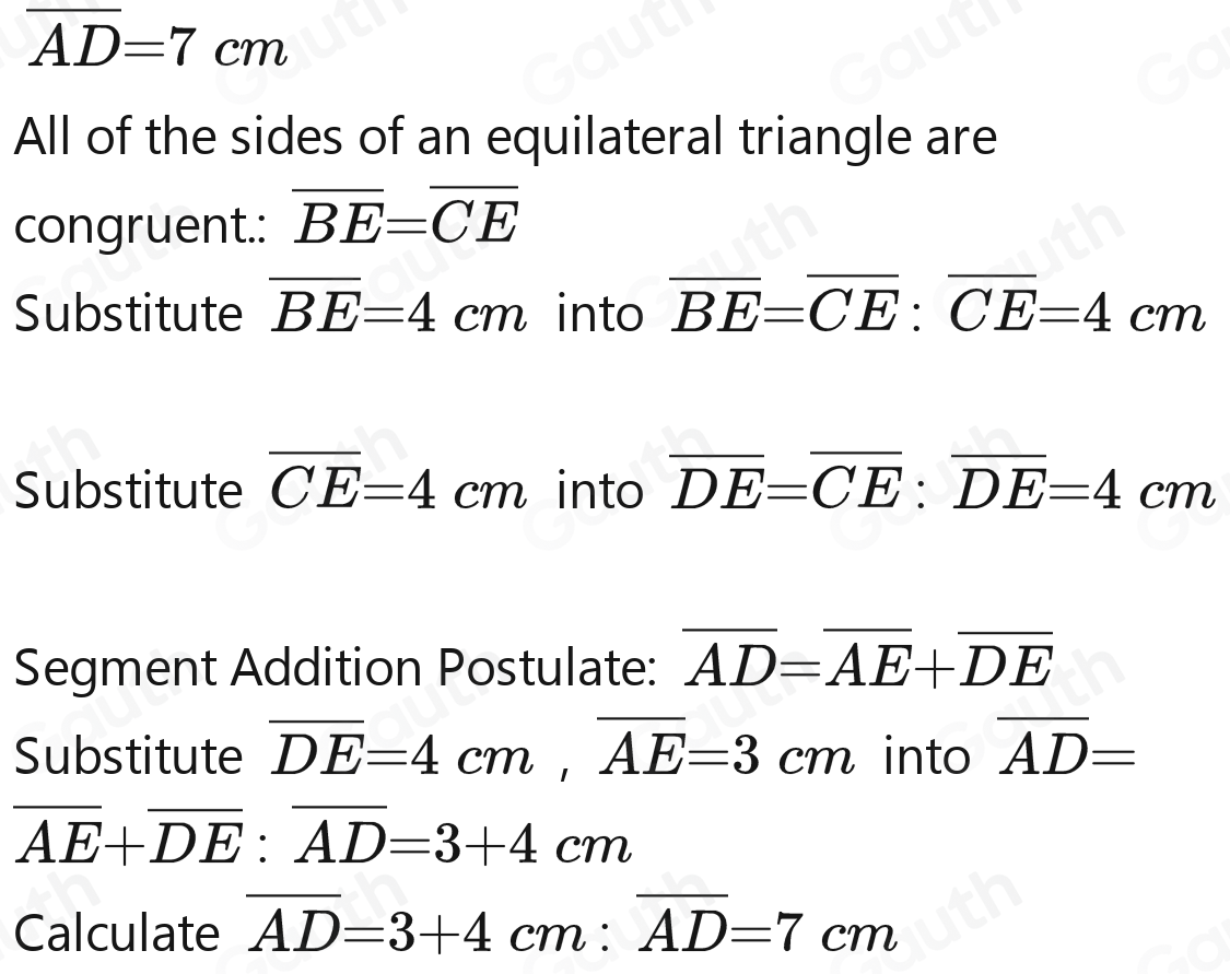 Solved: The trapezium below is made up of triangles. NOT TO SCALE Triangles ABE and BCE are ...