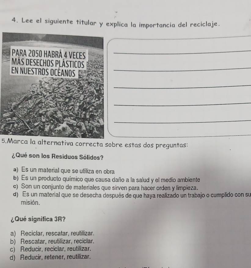 Resuelto:Lee el siguiente titular y explica la importancia del ...