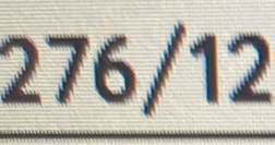 Solved: 276/12 [Math]