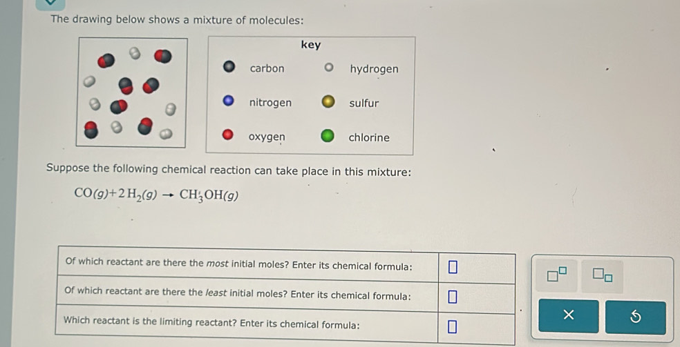 Solved: The drawing below shows a mixture of molecules: key carbon ...