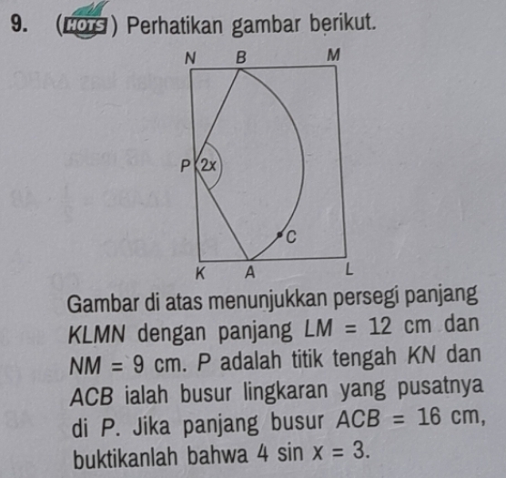 Telah dijawab:(LOS ) Perhatikan gambar berikut. Gambar di atas ...
