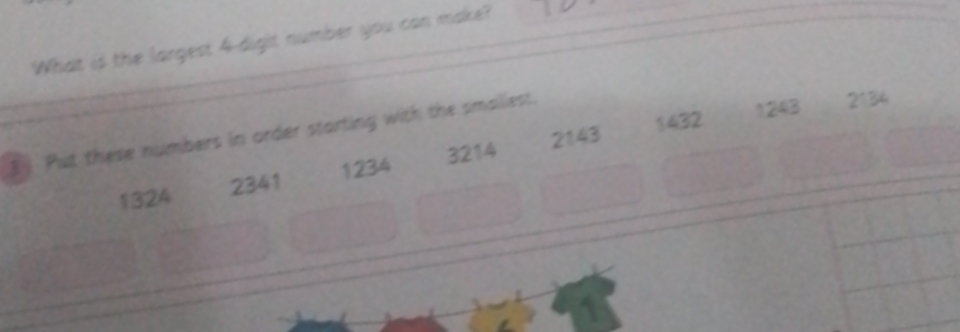 Solved: What is the largest 4 -digit number you can make? 2143 1432 3.j ...