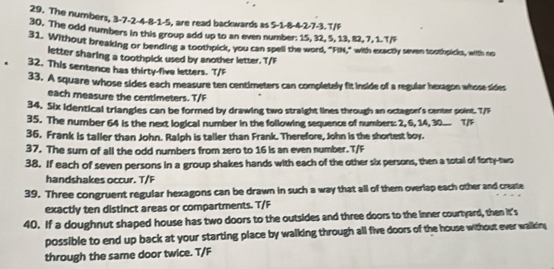 Solved: The numbers, 3 -7 -2 -4 -8 -1 -5, are read backwards as 5 -1 -8 ...