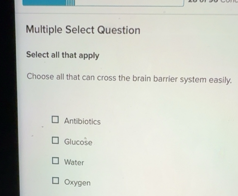 Solved: Multiple Select Question Select all that apply Choose all that can cross the brain ...