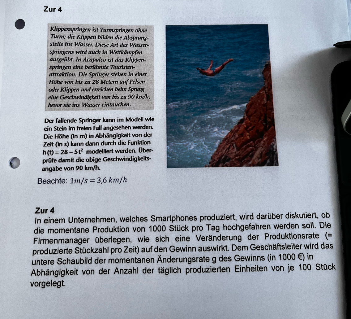 Gelöst:Zur 4 Klippenspringen ist Turmspringen ohne Turm; die Klippen ...