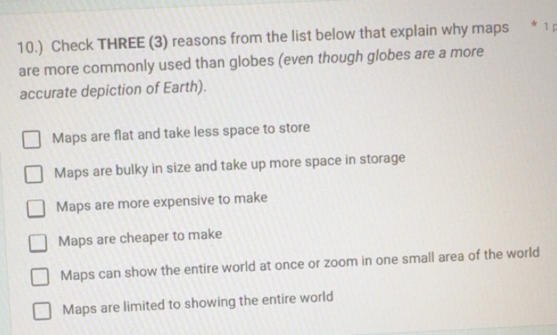 Solved: 10.) Check THREE (3) reasons from the list below that explain ...