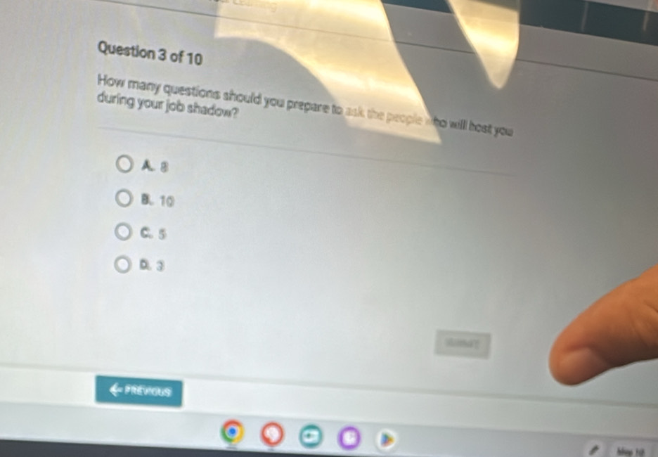 Solved: during your job shadow? How many questions should you prepare ...