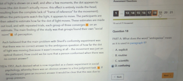 Solved: lot of light is shown on a wall, and after a few moments, the ...